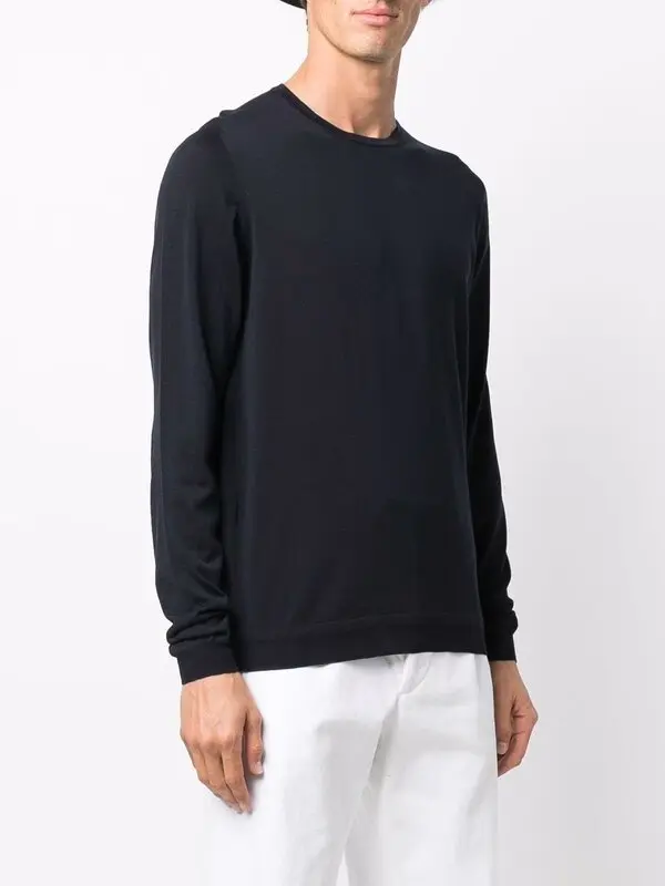 GOES BOTANICAL Crew-neck Knit Jumper - Blue