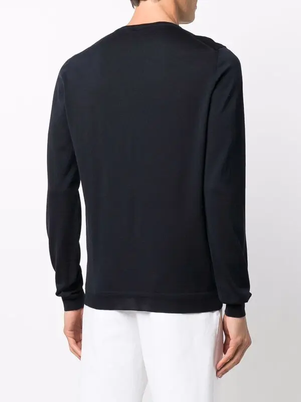 GOES BOTANICAL Crew-neck Knit Jumper - Blue