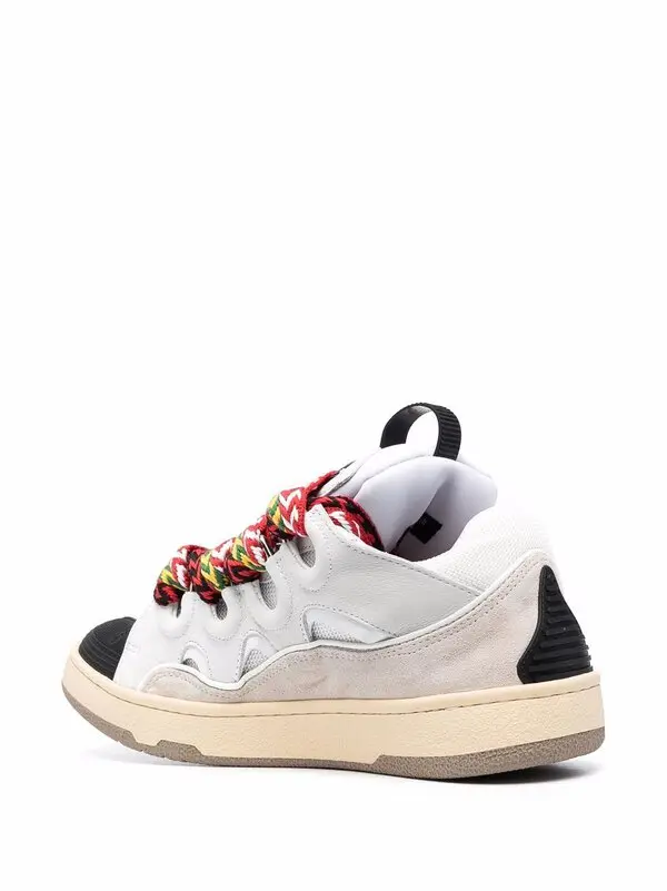 LANVIN Curb Lace-up Sneakers - White