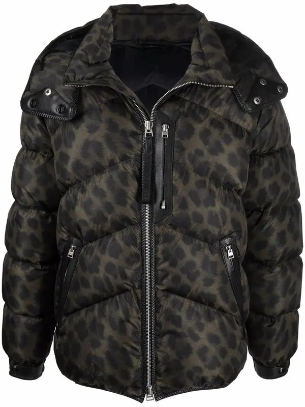 TOM FORD Leopard Print Padded Jacket