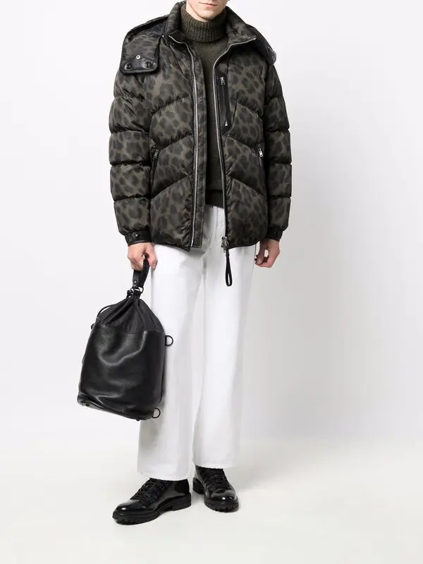 TOM FORD Leopard Print Padded Jacket
