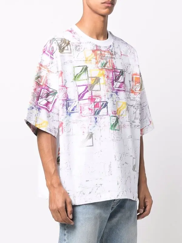 We11Done Graphic Logo-print Cotton T-shirt