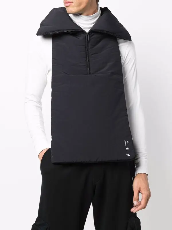 Off-White Zip-up Bib Scarf