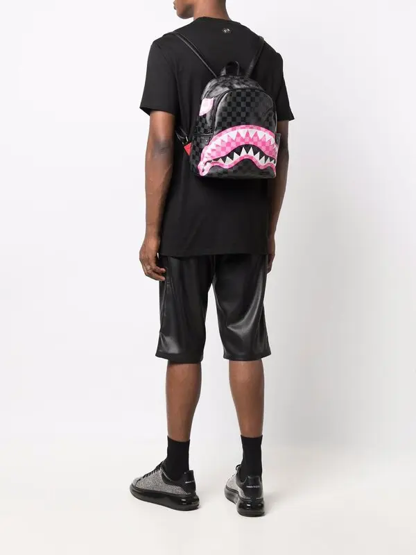 SPRAYGROUND Sharks In Candy Faux-leather Backpack