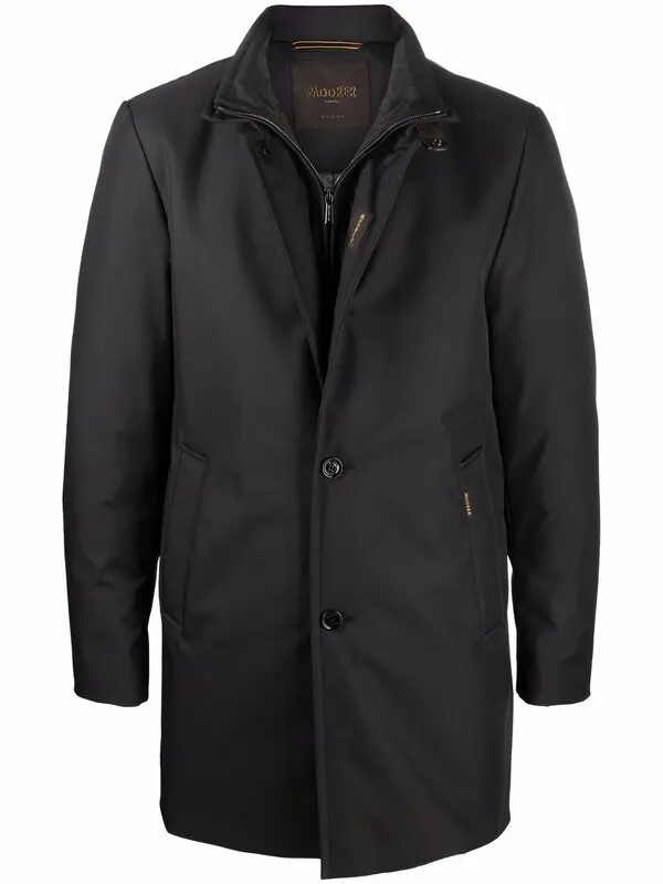 MOORER Single-breasted Feather-down Quilted Coat