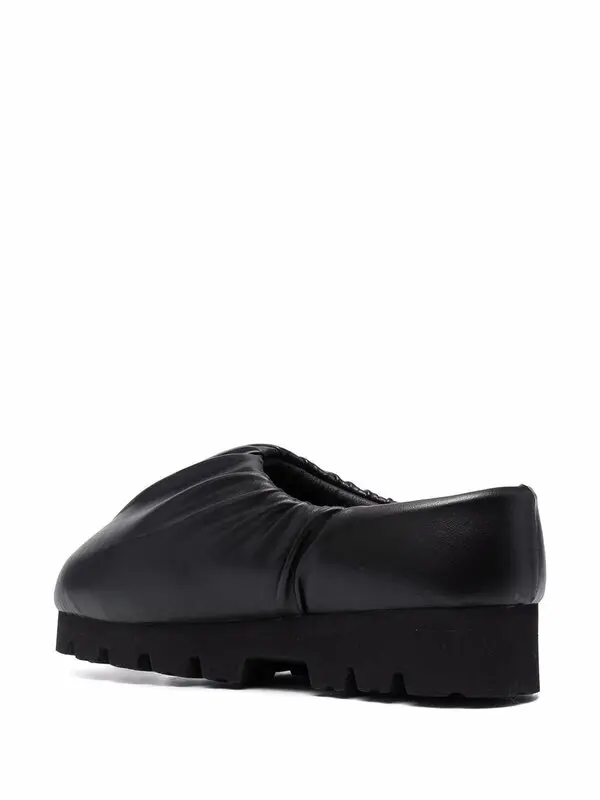 YUME YUME Camp Ruched Mules - Black