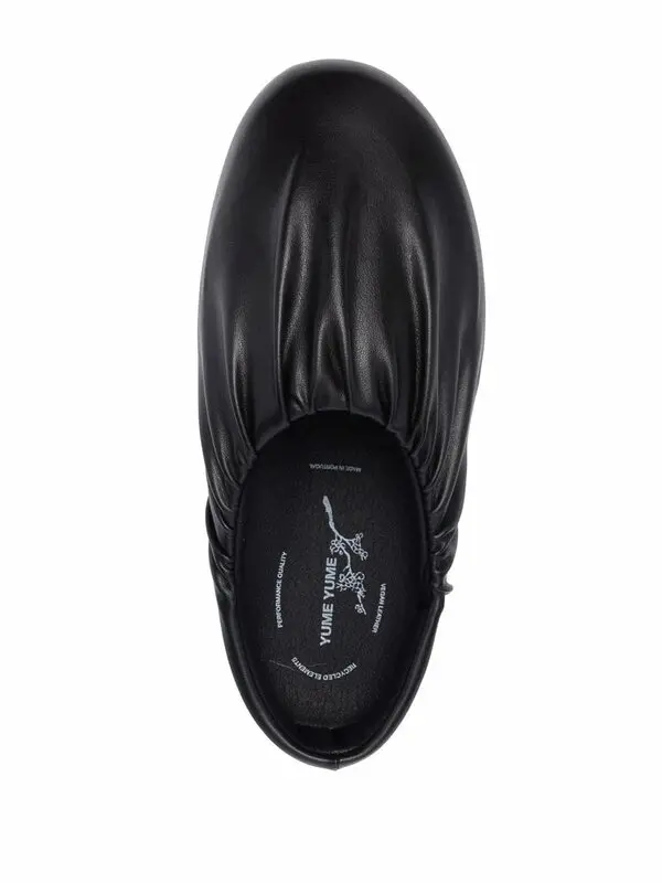 YUME YUME Camp Ruched Mules - Black