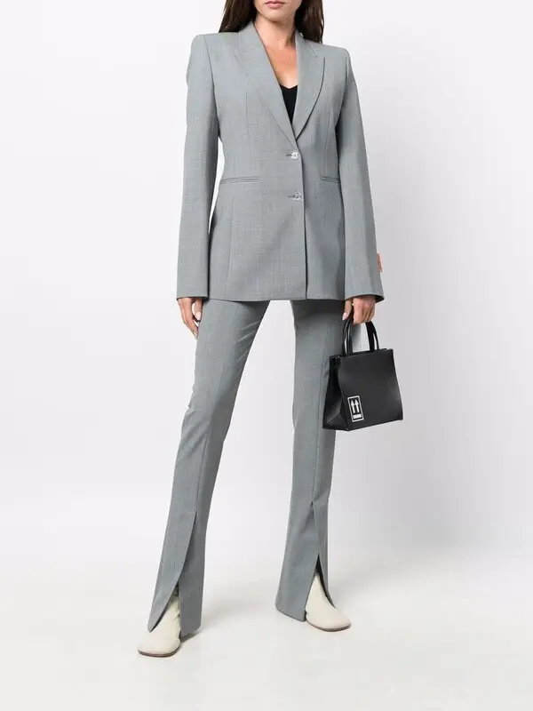 Off-White Text-print Tailored Blazer