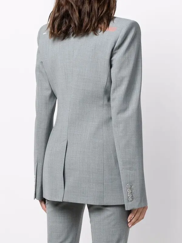 Off-White Text-print Tailored Blazer