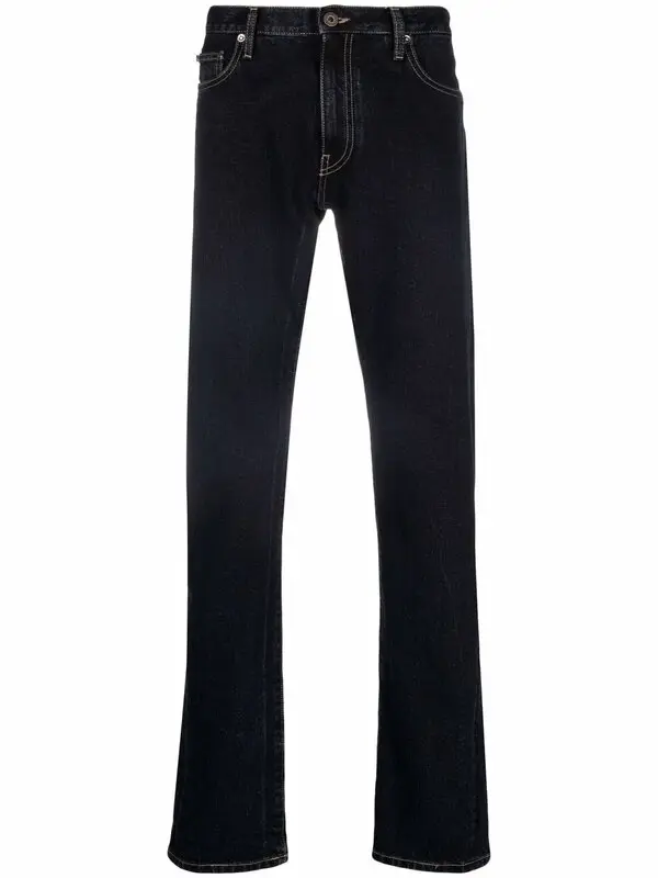 Off-White Diagonals Slim-fit Jeans - Blue