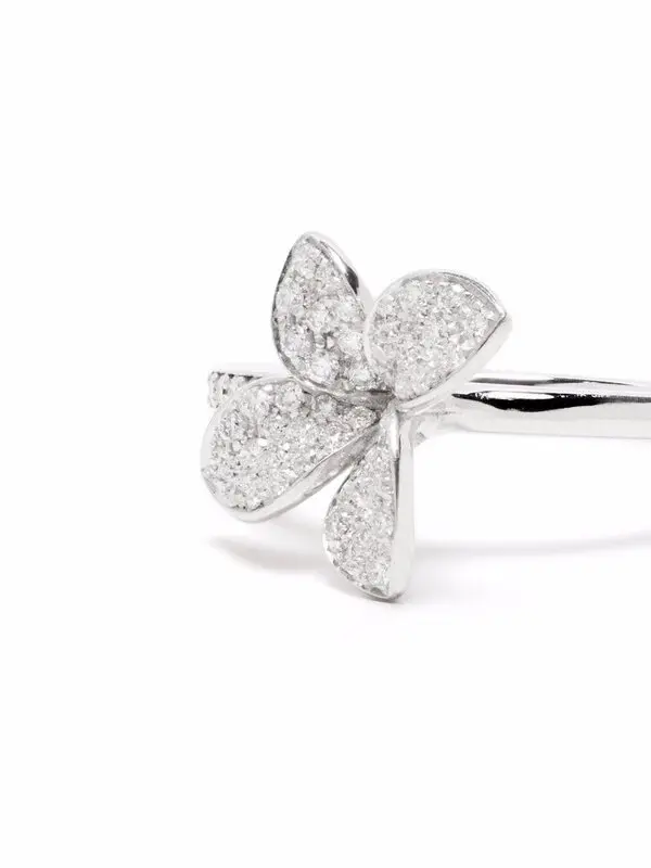 Pasquale Bruni 18kt White Gold Petit Garden Diamond Ring - Silver