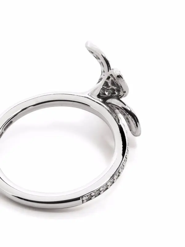 Pasquale Bruni 18kt White Gold Petit Garden Diamond Ring - Silver