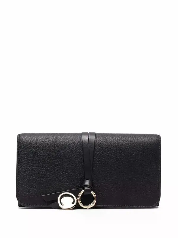 Chloé Logo Continental Wallet - Black
