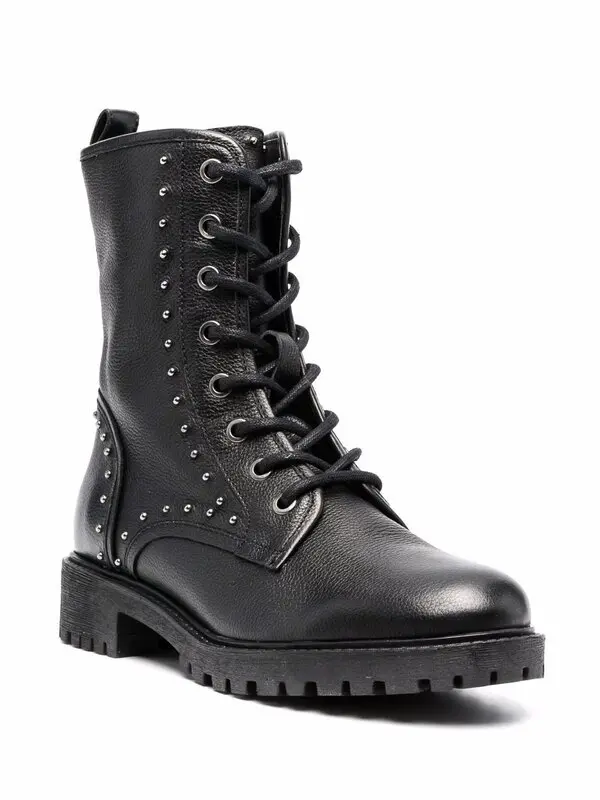 Geox 45mm Stud-embellished Lace-up Boots