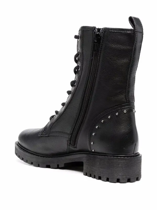 Geox 45mm Stud-embellished Lace-up Boots