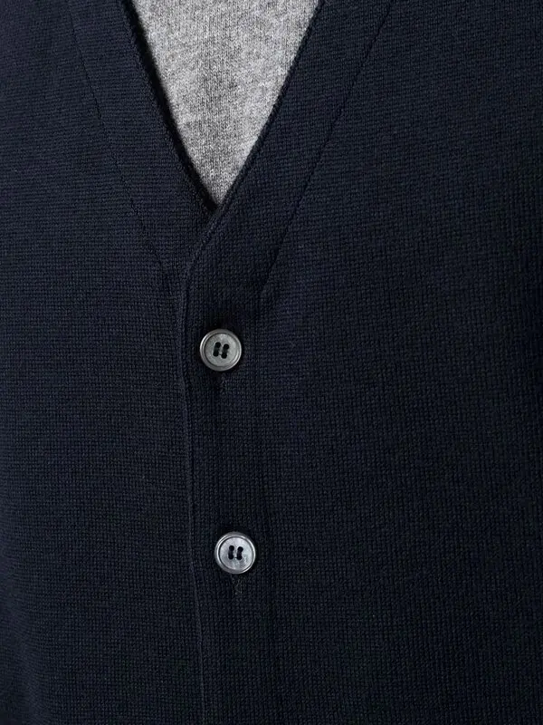 FILERIA Knitted Sweater Vest - Blue