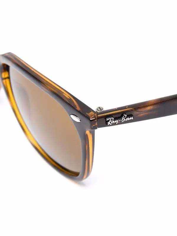 Ray-ban Tortoiseshell-effect Square Sunglasses