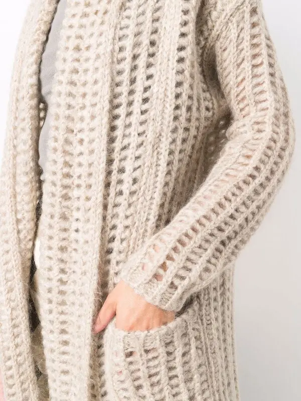 UMA WANG Open-knit Long Cardigan