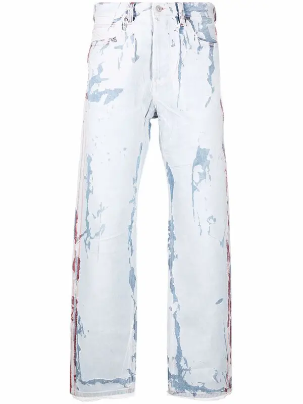 DIESEL® Straight-leg Jeans With Distressed Details