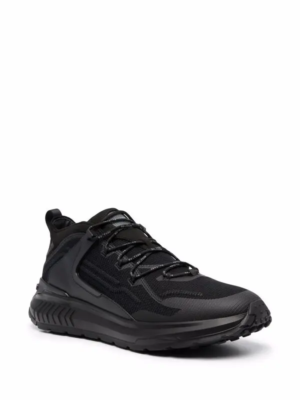 TOD'S Leather & Mesh Panelling Lace-up Sneakers