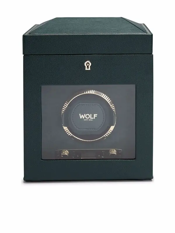 Wolf Single Watch Winder - Green