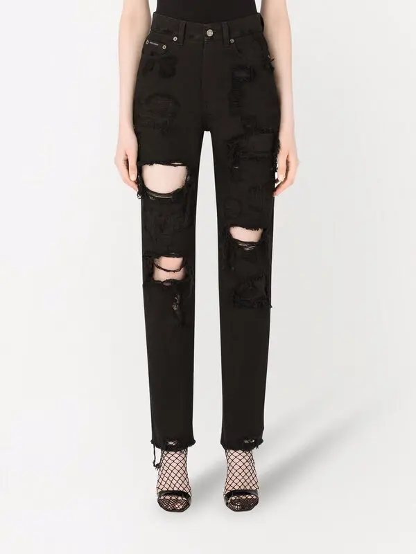 Dolce & Gabbana Distressed Boyfriend Jeans