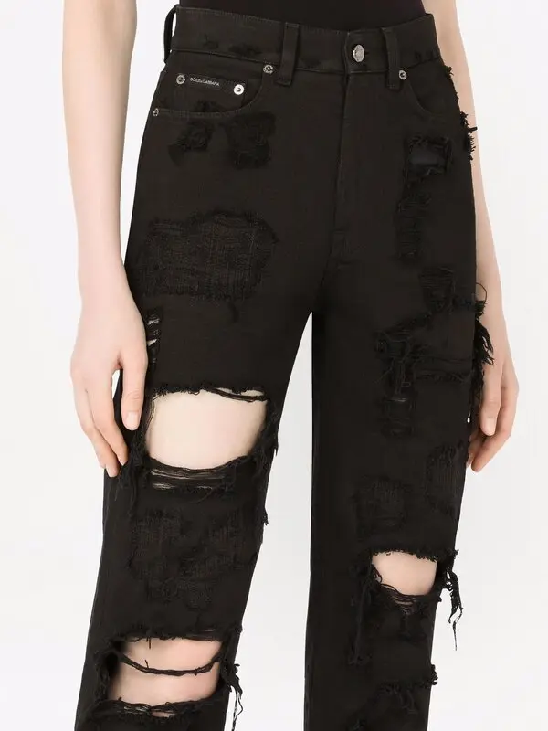 Dolce & Gabbana Distressed Boyfriend Jeans