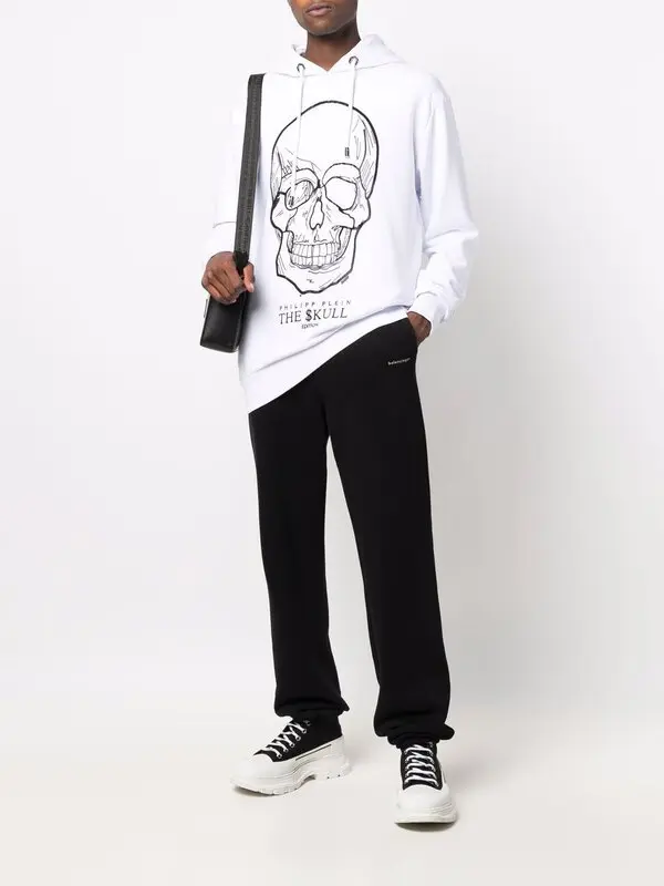 Philipp Plein Crystal-skull Pullover Hoodie