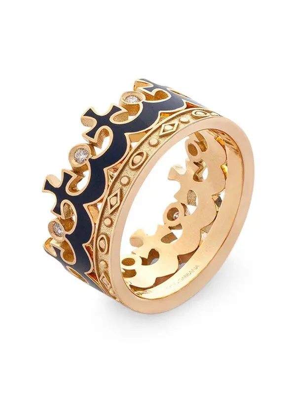 Dolce & Gabbana 18k Yellow Royal Diamond Ring