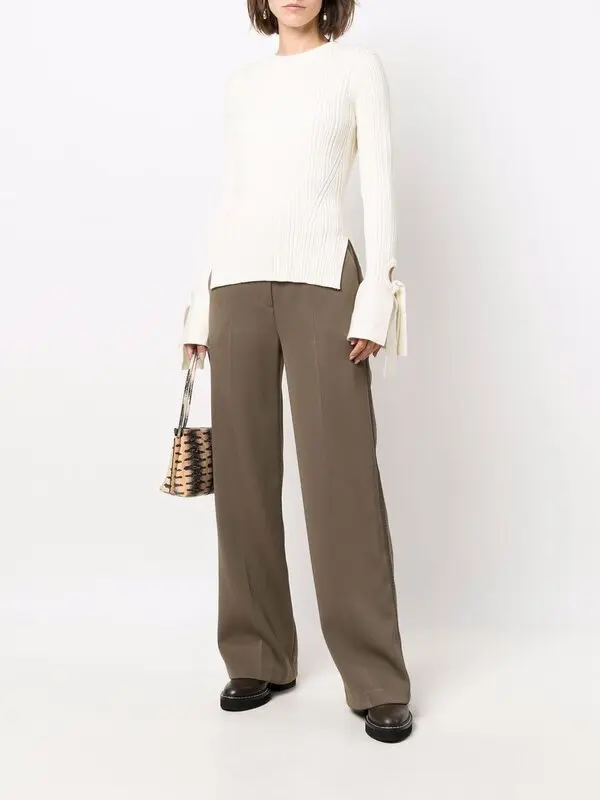 3.1 Phillip Lim Wide-leg Side-stripe Trousers