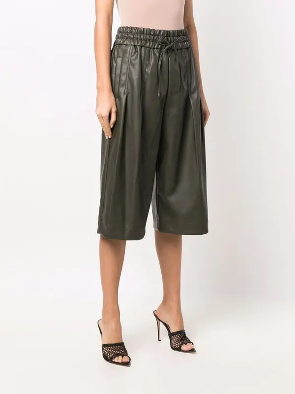 3.1 Phillip Lim Vegan Leather Box-pleat Culottes