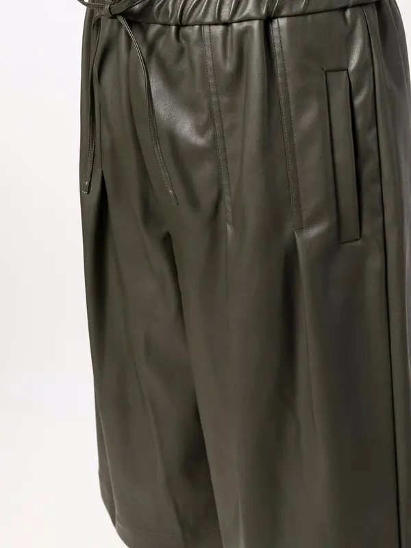 3.1 Phillip Lim Vegan Leather Box-pleat Culottes