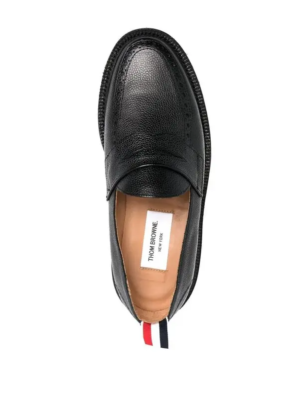 Thom Browne Pebbled Penny Loafers