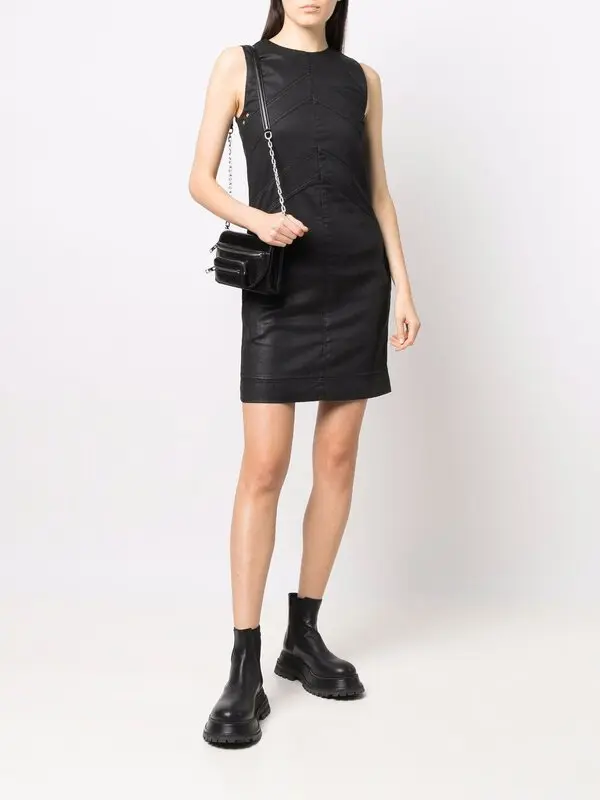 DIESEL® Coated Sleeveless Mini Dress