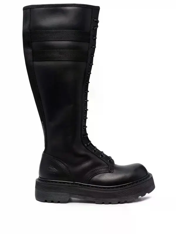 Premiata Striped Knee-high Boots