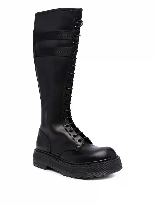 Premiata Striped Knee-high Boots