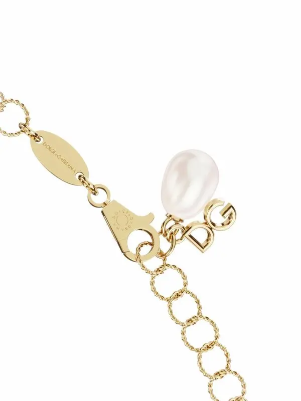 Dolce & Gabbana 18kt Yellow Alphabet Necklace