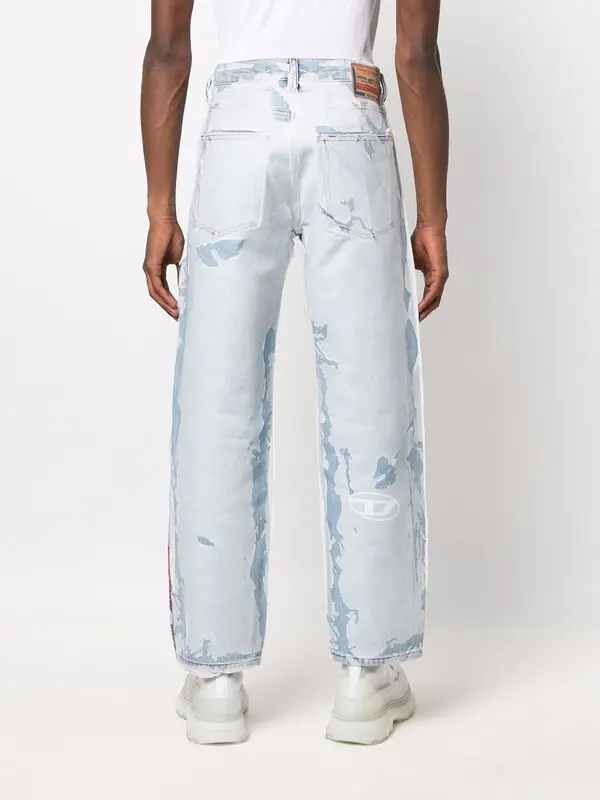 DIESEL® Peel-off Effect Straight-leg Jeans