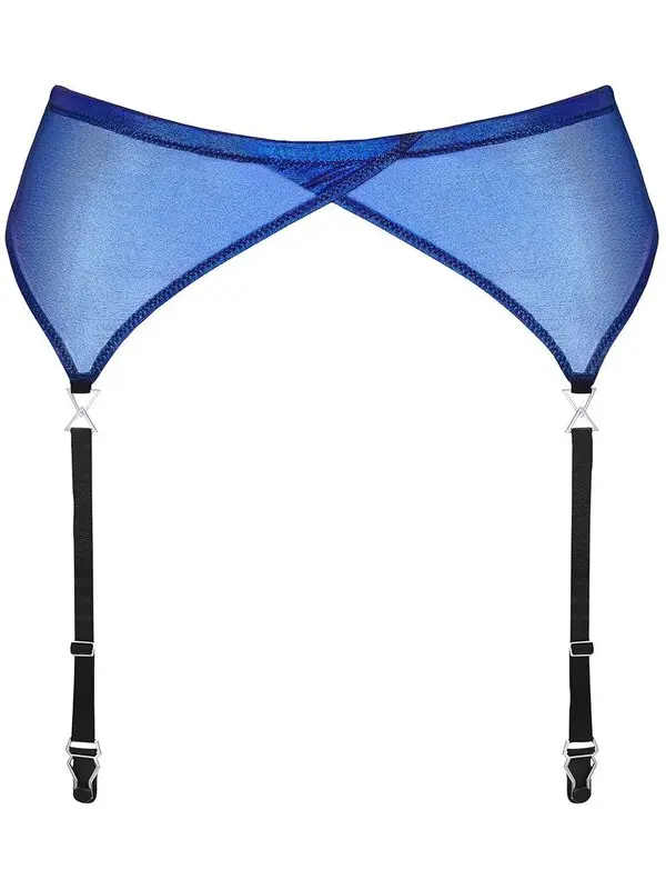 MAISON CLOSE Angel Garter Belt - Blue