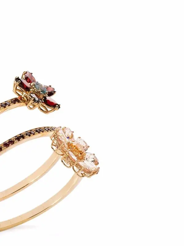 Dolce & Gabbana 18k Yellow Bracelet With Rhodolite Garnet, Morganite, Zircon, And Citrine