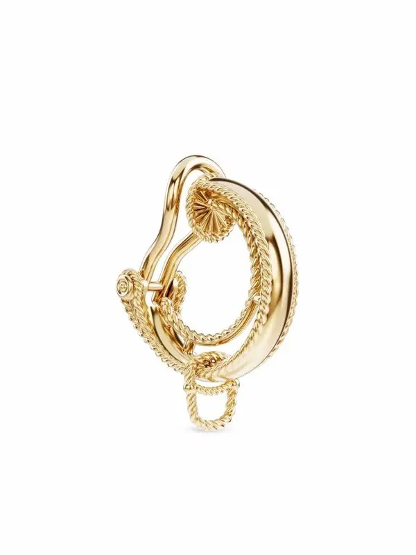 Dolce & Gabbana 18kt Yellow Lettering Clip Single Earring - Gold