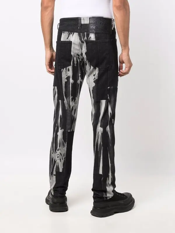 DIESEL® D-kras Slim-fit Jeans With Graphic Print