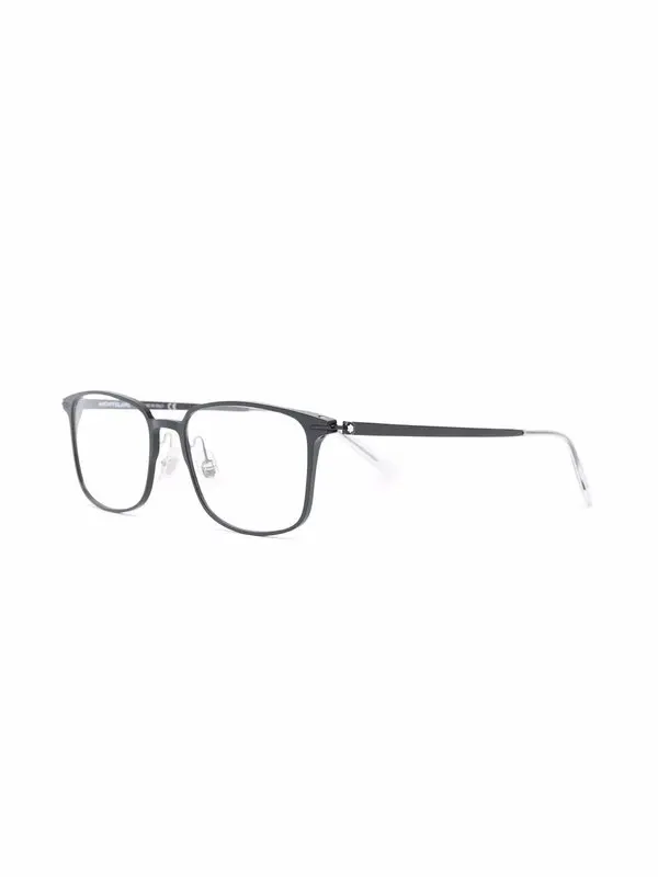 Montblanc Matte-effect Rectangle-frame Glasses
