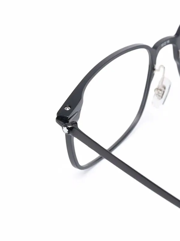 Montblanc Matte-effect Rectangle-frame Glasses
