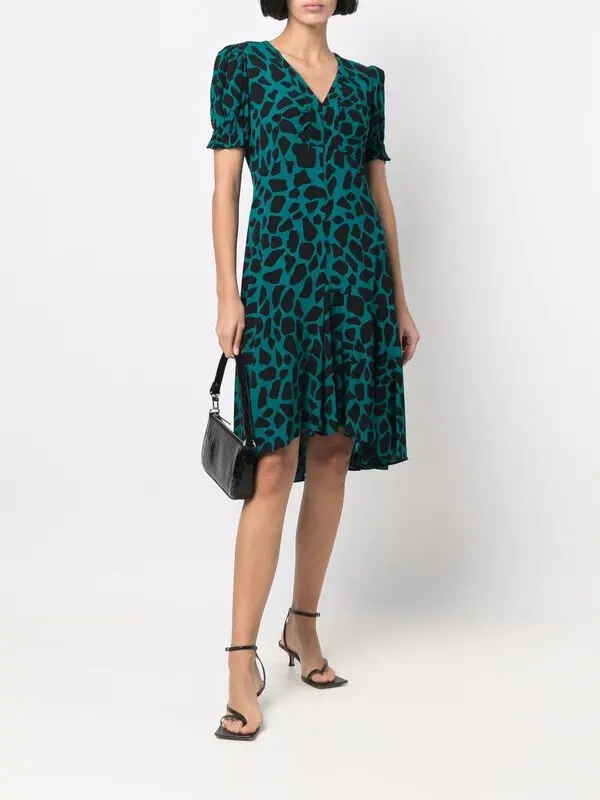 green giraffe print dress Green Giraffe Mini Dress Outfit Bundle – Shell Design Boutique main image 1