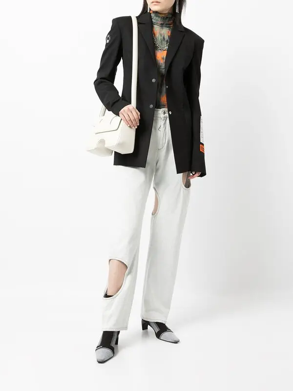 Off-White Burrow-22 Shoulder Bag - White