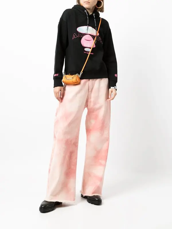 AAPE BY *A BATHING APE Moonface-embroidery Hoodie