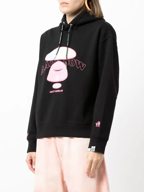 AAPE BY *A BATHING APE Moonface-embroidery Hoodie