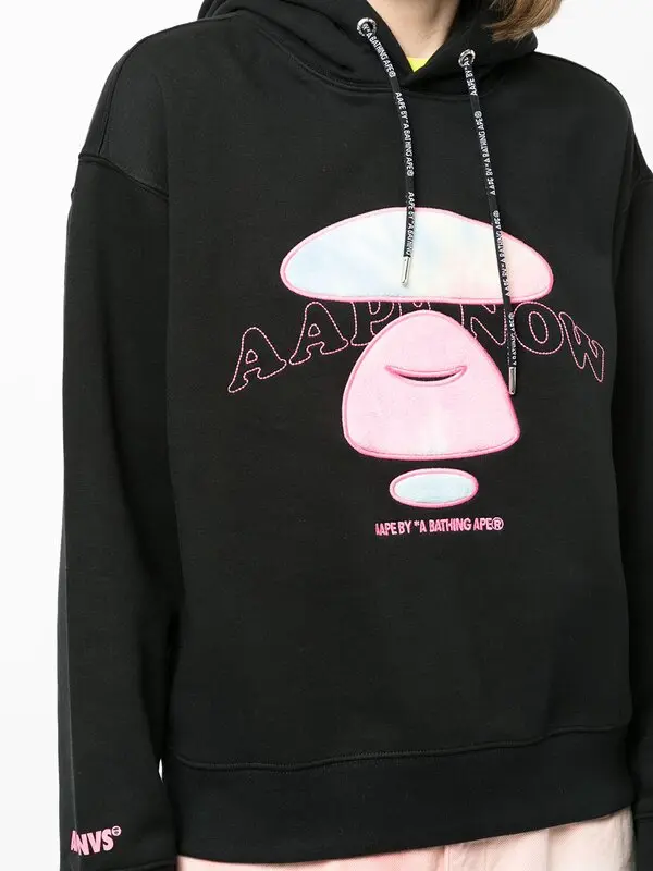 AAPE BY *A BATHING APE Moonface-embroidery Hoodie