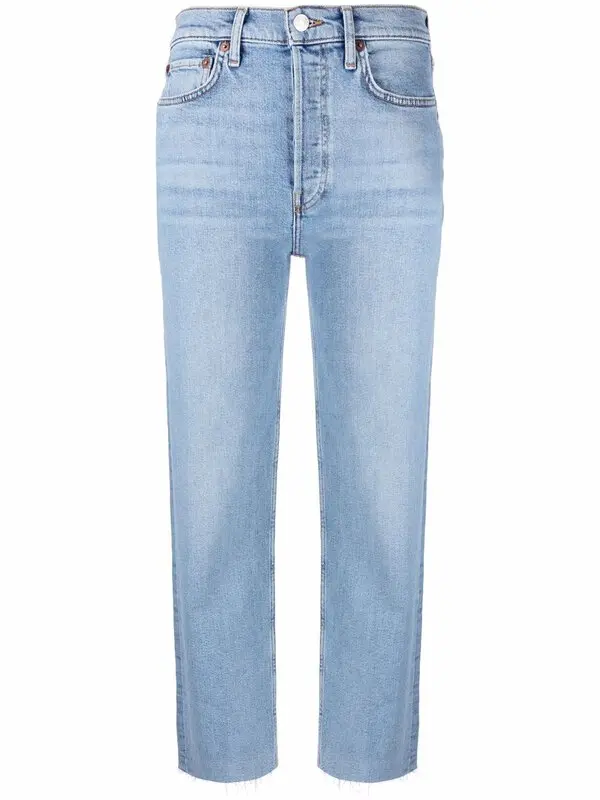 RE/DONE Mid-rise Straight-leg Jeans
